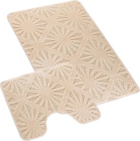 Bellatex SADA BANY 60x100 + 60x50 cm - s výkrojem Béžová 60x100 cm, 60x50 cm (SADA)