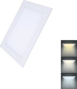 LED mini panel CCT, podhledový, 6W, 450lm, 3000K, 4000K, 6000K, čtvercový