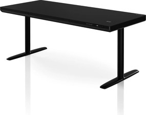 Elektrický psací stůl sit-stand se zásuvkou a bezdrátovou nabíječkou Qi černý, 1600 mm: ELLIS