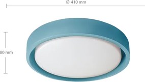 Brilagi-LED Stmív. svítidlo MATTEO LED/48W/230V 3000-6500K pr. 41 cm tyrkysov+DO