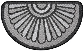 Hanse Home Collection koberce Protiskluzová rohožka Weave 105251 Anthracite Gray Cream Rozměry koberců: 50x80