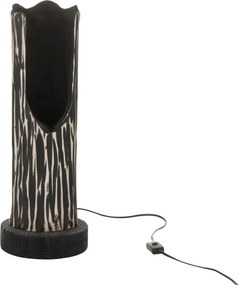 Stojací dřevěná lampa Paulownia Black 1 - Ø 20*51 cm