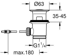 GROHE 28910000 - Odpadová garnitura 1 14” lesklý chrom