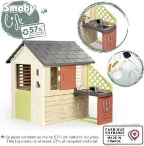 SMOBY Domeček Life Nature s kuchyní / od 2 let