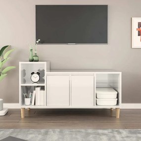 vidaXL TV skříňka 100x35x55 cm kompozitní dřevo [821176] Barva: bílá s vysokým leskem