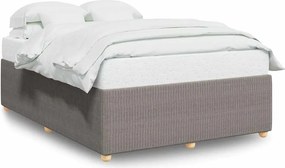 Rám postele bez matrace taupe 160 x 200 cm textil 3284953