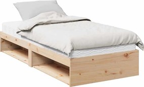 Válenda s matrací 90 x 190 cm masivní borovice 3324601