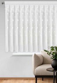 ZÁCLONA NA PÁSCE DIANA3 350X160 CM BÍLÁ