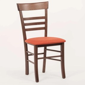 Stima Židle SIENA s čalouněným sedákem tmavě hnědá LUX terracotta 10