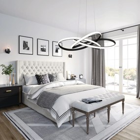 Toolight - LED závěsné svítidlo APP814-CP + dálkové ovládání, černá, OSW-04025