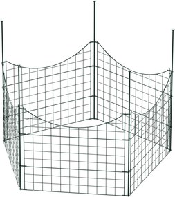 Zahradní plot Wiltec – 770 × 8 × 640 mm, zelená (65013)