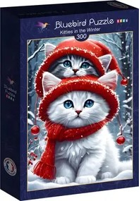 BLUEBIRD Puzzle Kočičky v zimě / 300 dílků