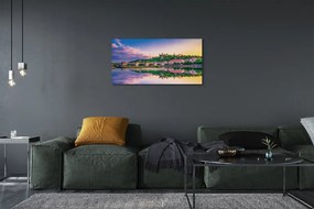 Obrazy na plátně řeka Německo Sunset 100x50 cm