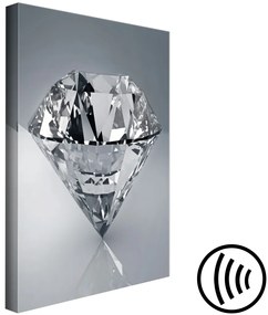 Obraz Nebroušený diamant (1-dílný) - zima uzavřená v krystalu