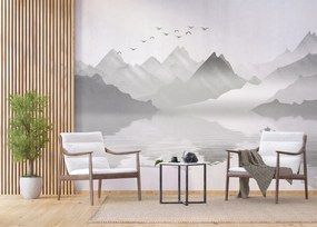 Fototapeta na míru Klidné Horské Jezero | Vliesová fototapeta na zed' | DFTNS1246
