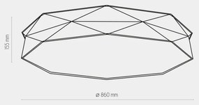 Stropní svítidlo KANTOOR 6xE27/15W/230V šedá