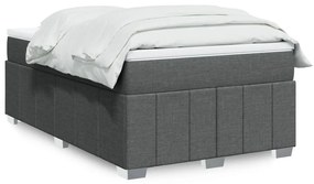 Box spring postel s matrací tmavě šedá 120x190 cm textil 3285457