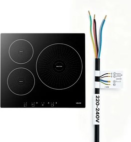 Indukční varná deska 60 cm, 3 hořáky VEVOR