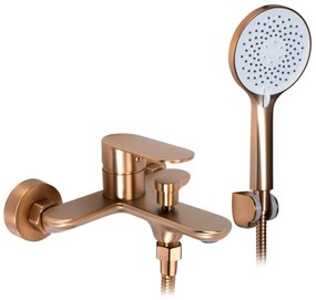Rea Drop, vanová baterie s ruční sprchovou soupravou, 150 mm, měděná matná, REA-B6397
