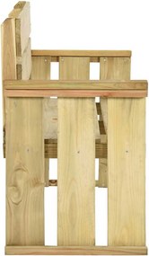Zahradní lavice 121 cm impregnované borové dřevo 318407