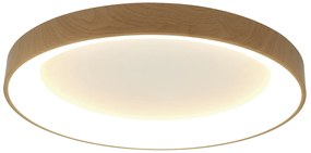 Mantra Niseko II, stropní kruhové svítidlo LED 58W, 2700-5000K, dálk. ovládání, dřevěná, průměr 78cm