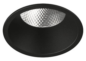 ACB Iluminacion Zapuštěné LED svítidlo KIDAL, ⌀ 10 cm, 13W, CRI90 Barva: Černá, Teplota světla: 4000K - denní bílá, Stmívání: DALI/PUSH