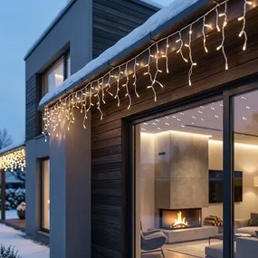 Solight LED vánoční závěs - rampouchy / 400 LED / 20m / přívod 3m / 8
