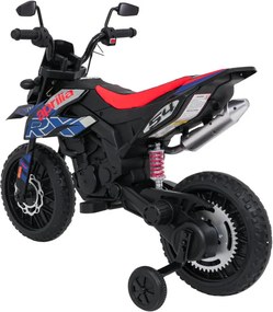 Elektrická motorka Aprilia RX modrá