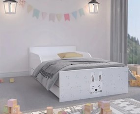 Roztomilá dětská postel se zaječím motivem 180 x 90 cm