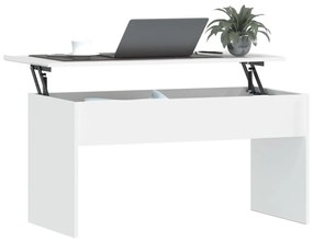 Konferenční stolek bílý 102 x 50,5 x 52,5 cm kompozitní dřevo - Default Title