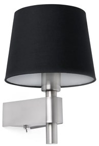 FARO Barcelona | FARO 29975 - Nástěnná lampa ROOM 1xE27/15W/230V černá | FA29975