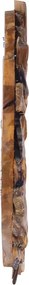 Nástěnné zrcadlo 40 cm teak kulaté 288803