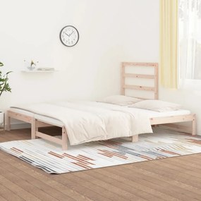 vidaXL Výsuvná postel 2x (90 x 200) cm masivní borovice [3108302] Barva: medová hnědá