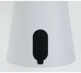 Stolní venkovní přenosná LED lampa Boise, bílá, USB, 15 x 17 cm, plast