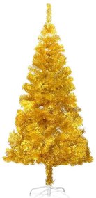 Zlatý umělý vánoční stromek, 120cm 230 větví