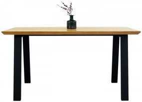 Jídelní stůl s masivní dubovou deskou Modena 1700 x 900 mm