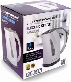 Esperanza EKK022 AMAZON rychlovarná konvice bílo-šedá / 2200 W / 1.7 L