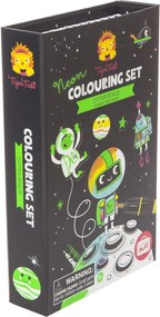 Omalovánky tiger tribe colouring set outer space