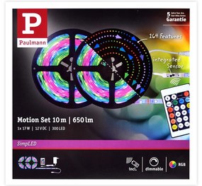 Paulmann | Paulmann 70515 - LED RGB/17W Stmívatelný pásek SIMPLED 10m 230V + DO | W1627