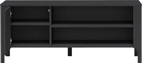 TV stolek MALUMI MM-6 | s policemi | 135 cm | černá