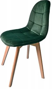Sametová židle Montreal zelená