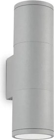 ILUX 163628 Venkovní nástěnné svítidlo Ideal Lux Gun AP2 small grigio 163628 šedé 21cm IP44 - IDEALLUX