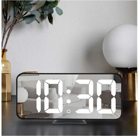 Hodiny s bluetooth synchronizací CA08, černá