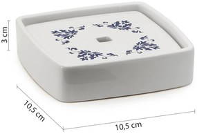 Gedy CIXI mýdlenka na postavení porcelán bílá/modrá CX1189
