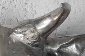 Nástěnná dekorace Birtle 65cm stříbrná