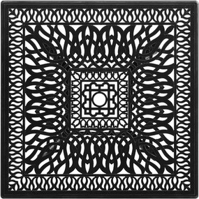 Zahradní stůl černý 90 x 90 x 73 cm litý hliník 315589