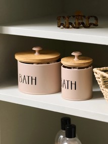 Sinsay - Úložná krabička s nápisem „Bath“ - hnědá