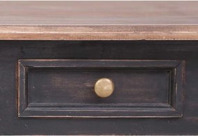 Psací stůl se 3 zásuvkami 117 x 57 x 75 cm masivní mahagon 283907