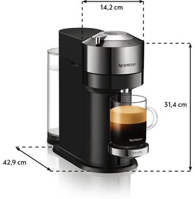 Kapslový kávovar Krups Nespresso Vertuo Next Chrome XN910C10