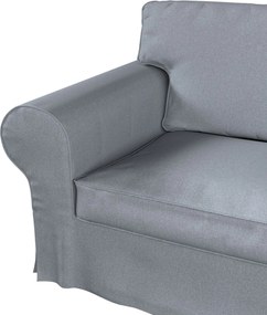 Potah na pohovku IKEA Ektorp 2-místná s lenoškou barva modrá látka pletený vzor